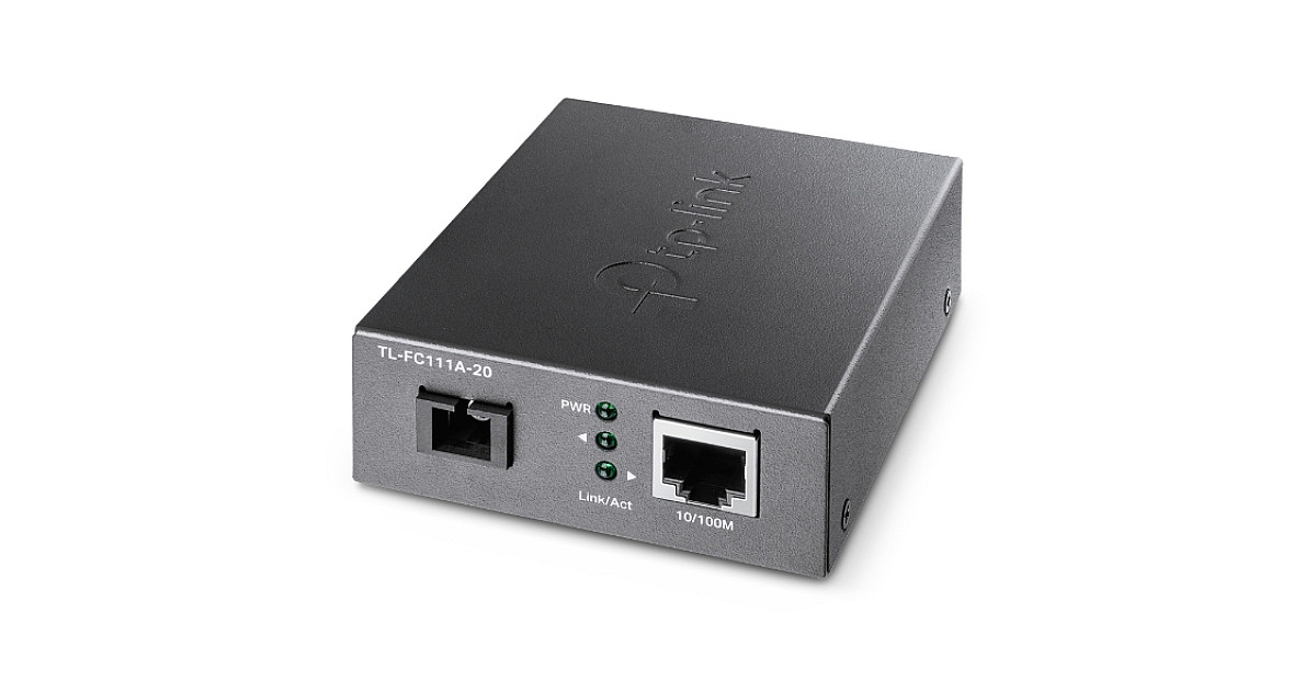 TP-LINK 10/100Mbps RJ45 to 100Mbps Single-mode SC WDM Bi-Directional ...